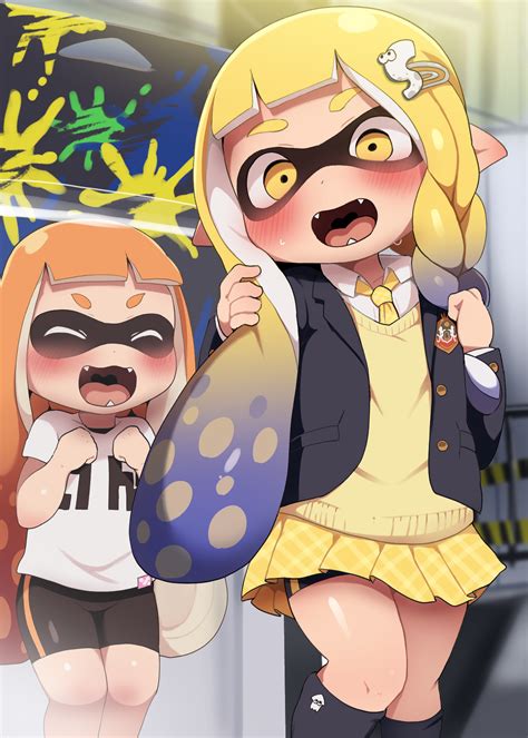 Inkling Player Character Inkling Girl And Inkling Boy Splatoon And More Drawn By Dagasi