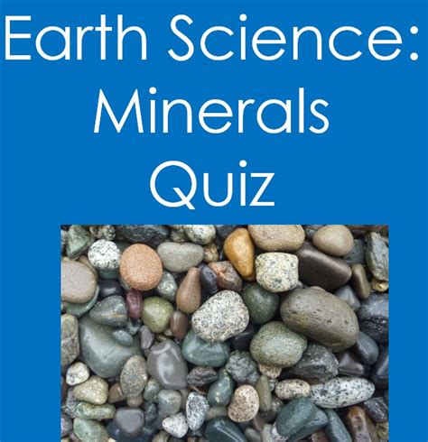 Earth Science Minerals Quiz Assessment Made By Teachers