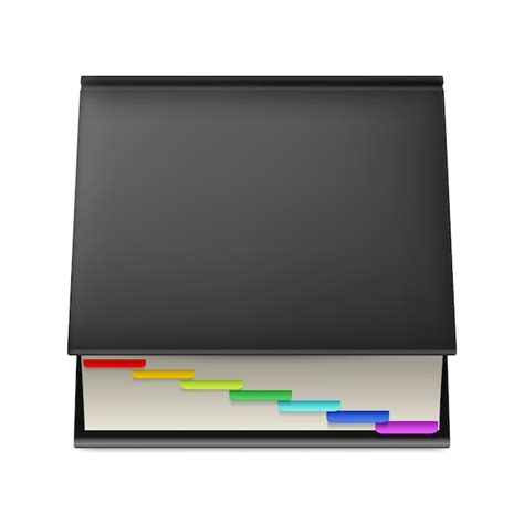 Premium Vector Black Notebook