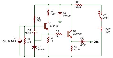 Clock Oscillator Circuit Diagram Clock Oscillator Circuit Diagram