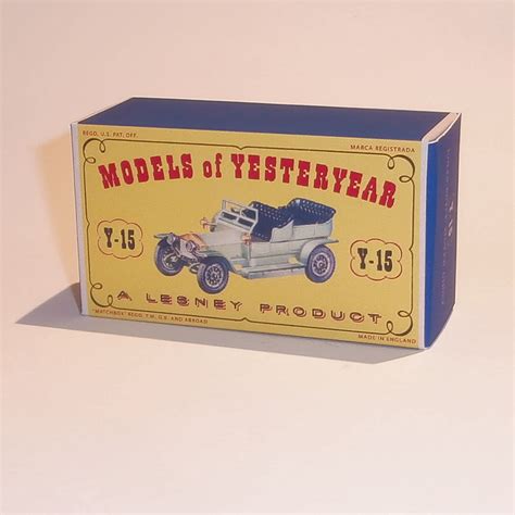 Recovertoy Matchbox Lesney Yesteryear 15 A Rolls Royce Silver Ghost
