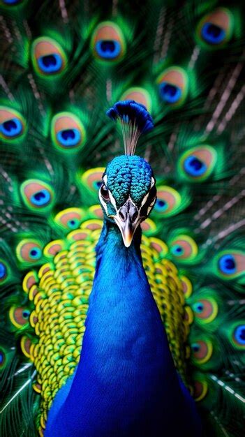 Premium Ai Image Peacock Background And Copy Space