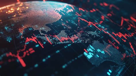 Globe In The Concept Of Global Economic Network Connectivity In The