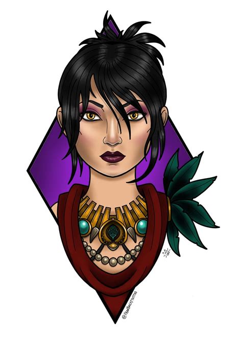 [no Spoilers] [oc] So I Drew Morrigan R Dragonage