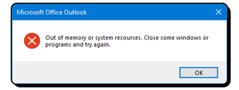 How To Fix Outlook Out Of Memory Or System Resources Error