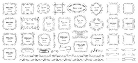 Premium Vector Big Set Of Vector Graphic Elements For Design