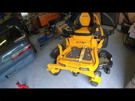 Removing the Mower Deck and Replacing Blades on my Cub Cadet Ultima ZT1 54" Zero Turn Mower ...