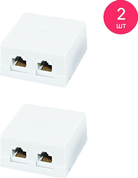 Розетка компьютерная TDM Electric / ТДМ Электрик 2x8P-8C RJ-45 CAT5e ...