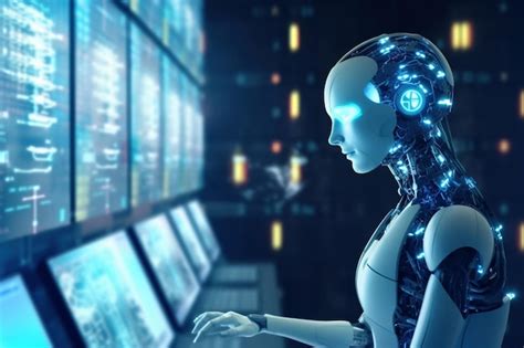 Premium Ai Image Chatbot Abstract 3d Low Polygonal Robot Holding Chat