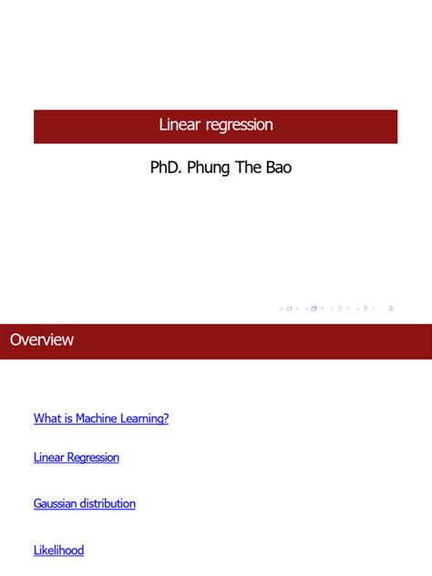 linear regression pdf