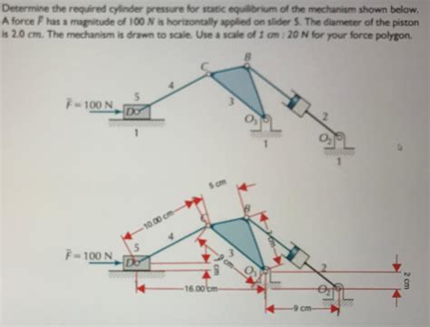 Determine The Required Cylinder Pressure For Static Chegg