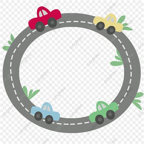 자동차 일러스트 프레임 귀여운 자동차 테두리 여섯 국경 어린이 날 테두리 Png 일러스트 및 Psd 이미지 무료 다운로드 Pngtree