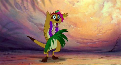 Timon In Hula A Dress
