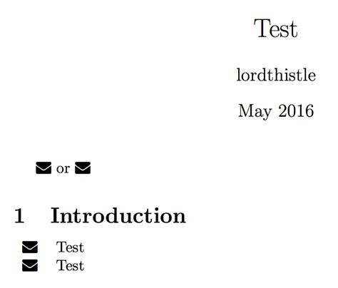 Tables Fontawesome In The Tabular Environment Tex Latex Stack