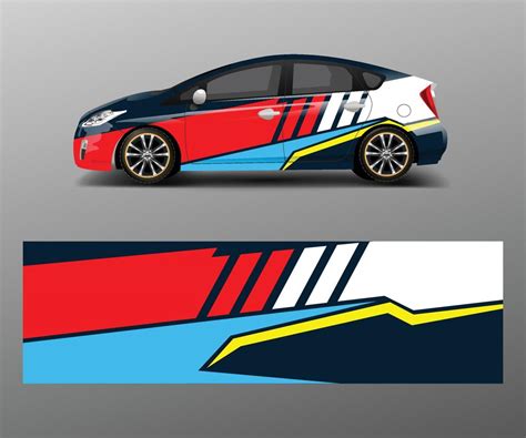 Company Branding Car Decal Wrap Design Vector Graphic Abstract Shapes