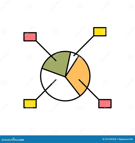 Pie Chart Set Colorful Diagram Collection Vector Illustration 279575998