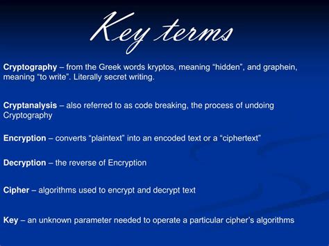 Ppt Cryptology Powerpoint Presentation Free Download Id1280542