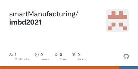 Github Smartmanufacturing Imbd