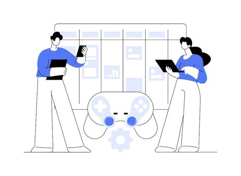 Planification Du Développement De Jeux Concept Abstrait Illustration