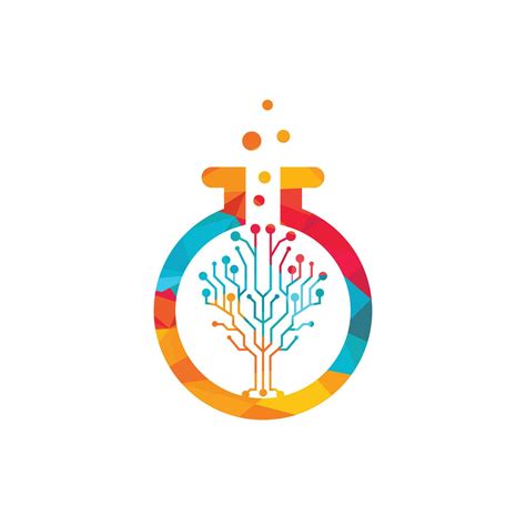 Tech Lab Vector Logo Design Technology Lab Flask Icon Vector Art At Vecteezy