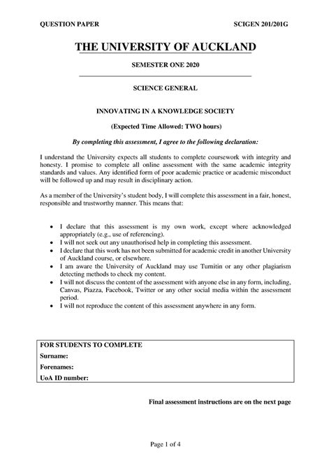 scigen 201 s1 2020 the university of auckland semester one 2020