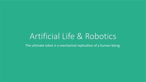 Introduction To Robotics Ppt
