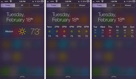 Ncweather Ios 7 To Add An Informative Widget To Notification Center