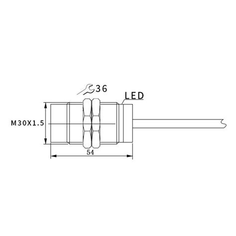 M30 Non Flush Inductive Proximity Sensor Analog Output Proximity Switch Analong Output