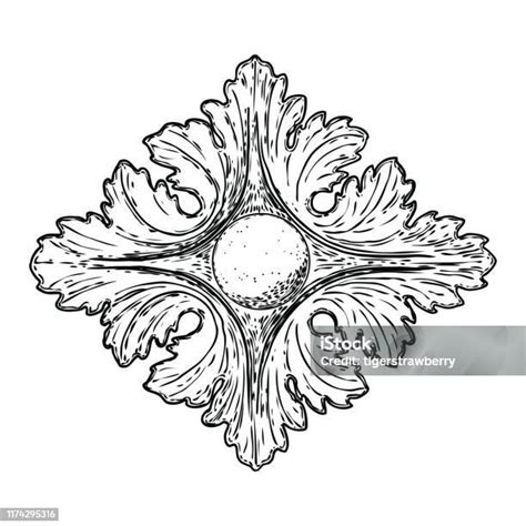 마름모 또는 사각형 모양 바로크 디자인 대리석 돌 요소의 그림 스카프 프린트 패브릭 및 드레스를 위한 빈티지 패치 벡터 0명에 대한 스톡 벡터 아트 및 기타 이미지 Istock