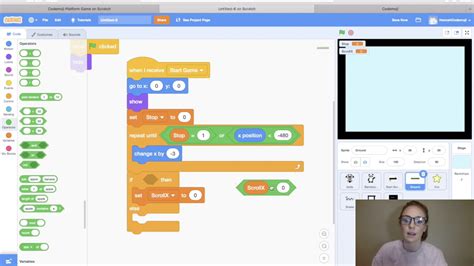 Codemoji Side Scroller Game Built Using Scratch Part 2 Youtube