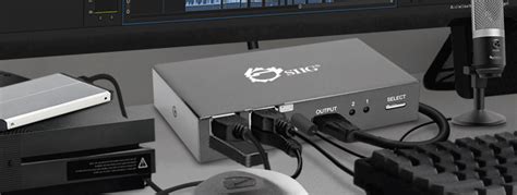 2x1 USB HDMI KVM Switch 4Kx2K