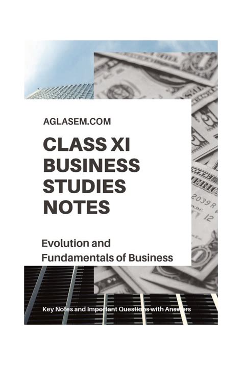 Evolution And Fundamentals Of Business Class 11 Notes Pdf व्यवसाय का विकास और बुनियादी