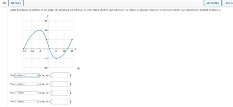 [solved] 10 details locate and classify all extrema in t