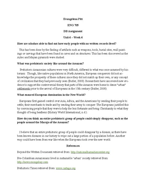 Unit 6 Week 6 Unit 6 Required Assignment From Lecture 6 Provided From Professor Clenson With