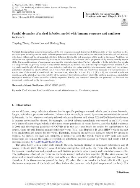 Spatial Dynamics Of A Viral Infection Model With Immune Response And Nonlinear Incidence