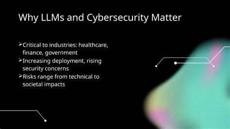 cybersecurity risks in large language models llms pptx