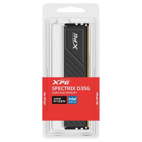 Memória Ddr4 Xpg Spectrix D35g Rgb 8gb 3200mhz Black Ax4u32008g16a