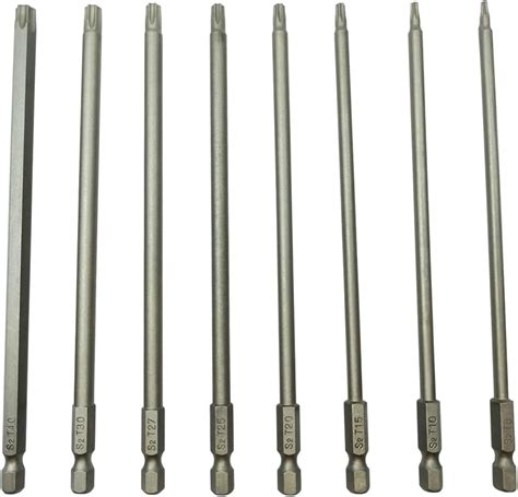 Extra Long Torx Bit Socket Set 10 Pack Long 3 5 Torx Bit In 3 8 Drive T10