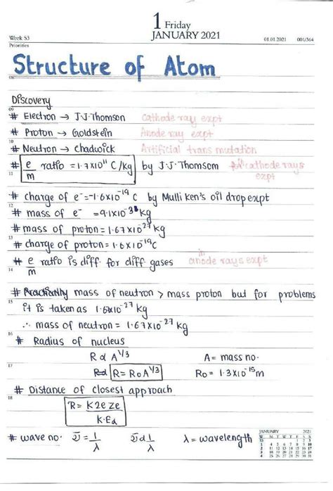 SOLUTION Structure Of Atom Neet Notes Studypool