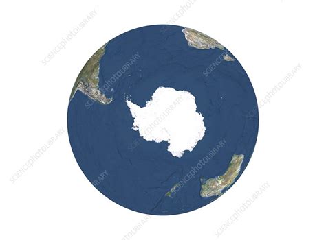 Antarctica Relief Map Stock Image C0150053 Science Photo Library