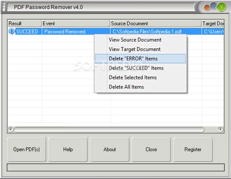 pdf password remover download softpedia