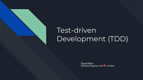 Test Driven Development Speaker Deck Test Driven Development Speaker Deck