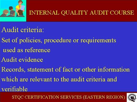 Internal Quality Audit Course Quality System Audit Principles