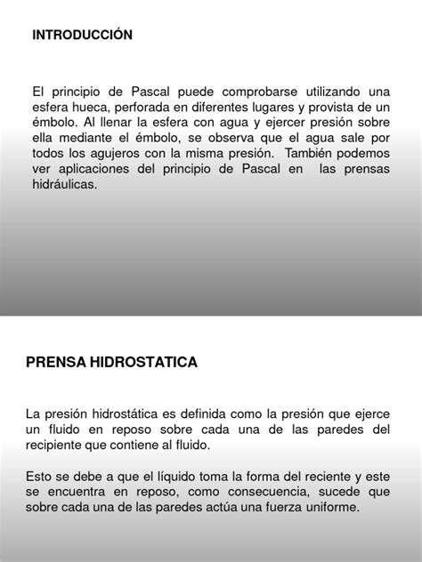 Principío De Pascal Pdf