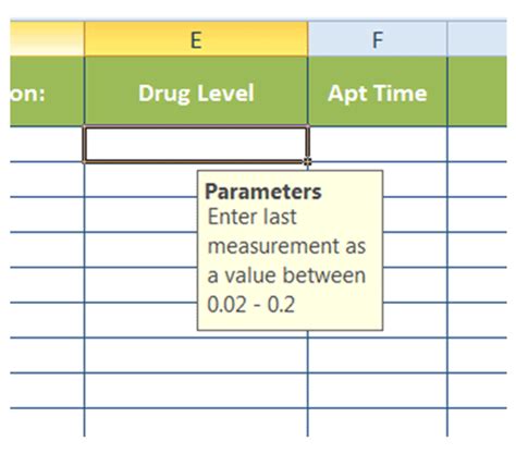 input messages using data validation tools excel tutorial