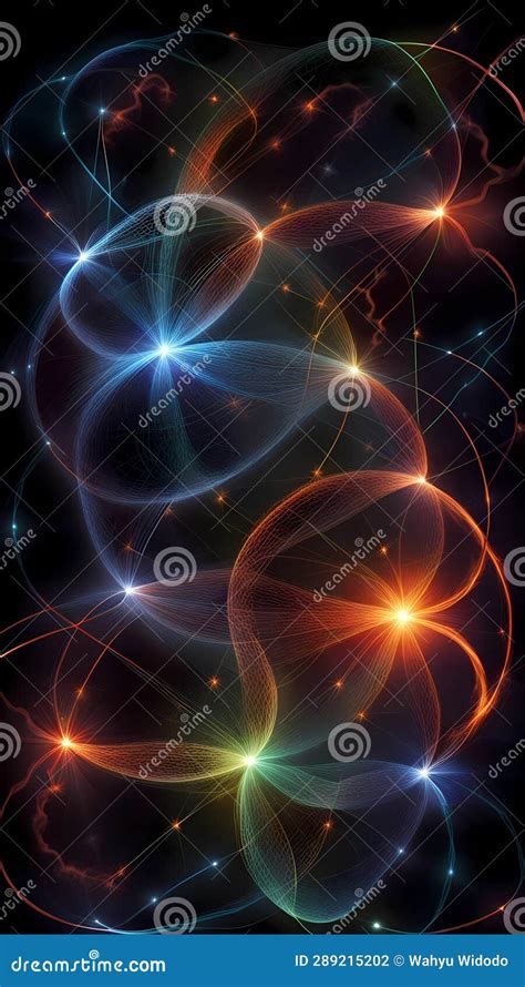 Quantum Entanglement Of Photons Concept Art Illustrations Ai Generated Stock Illustration