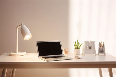 작은 흰색 책상과 노트북 컴퓨터 감성 고요 독서 배경 일러스트 및 사진 무료 다운로드 Pngtree