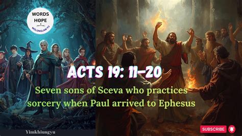 Words Of Hope Yimkhiungyu Acts 19 11 20 Fraudulent 7 Sons Of Sceva Paul In Ephesus