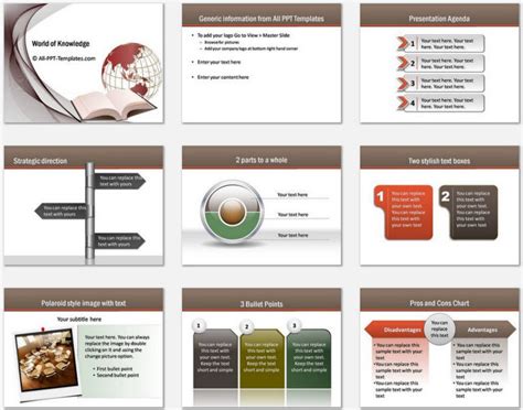 PowerPoint World Of Knowledge Template