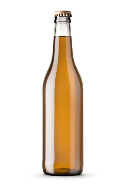 Premium AI Image Beer Bottle Isolated Mock Up Style AI Generated